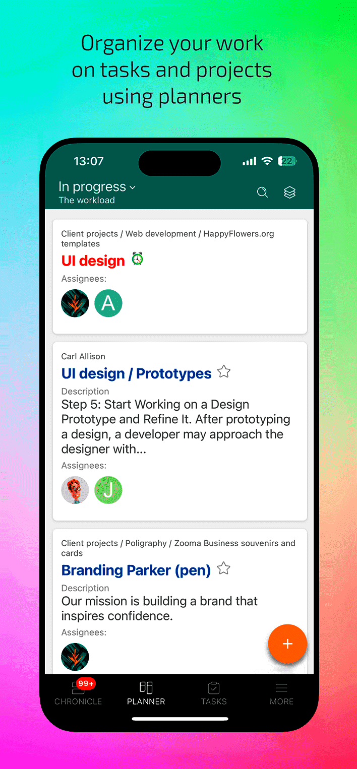 Planfix Mobile app for iOS and Android Devices in 2025